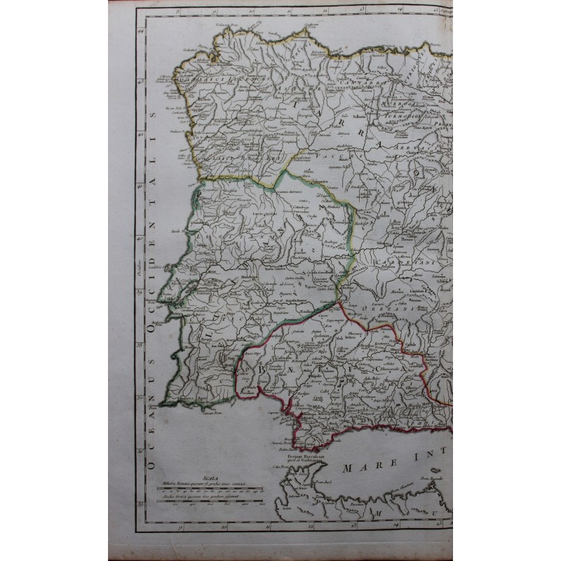 Map of Ancient Spain (Hispania Antiqua) - by Robert De VAUGONDY - 18th ...