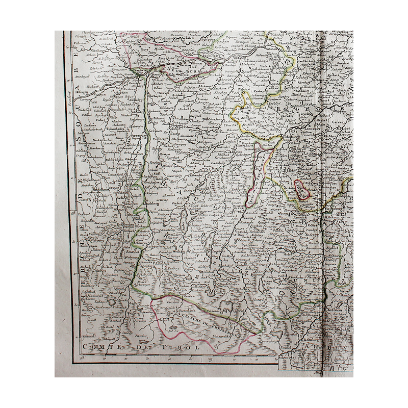 Mapa del Círculo de Baviera - por Robert De VAUGONDY - Siglo XVIII