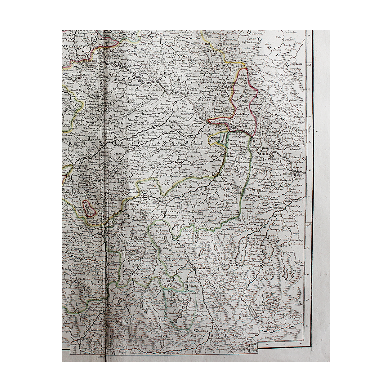 Mapa del Círculo de Baviera - por Robert De VAUGONDY - Siglo XVIII