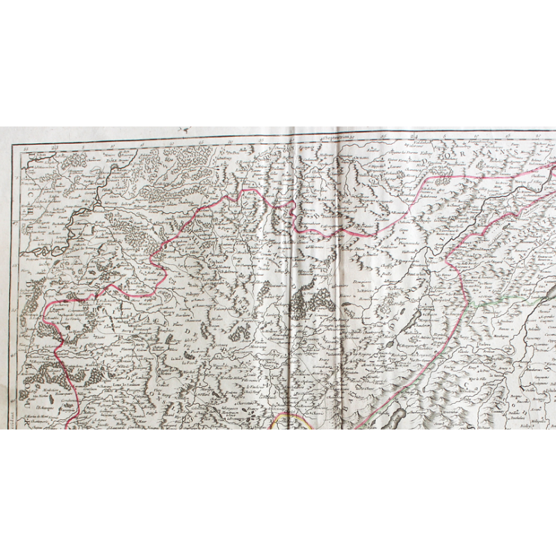 Mapa del condado de Borgoña o Franco Condado (parte sur) - por Robert ...